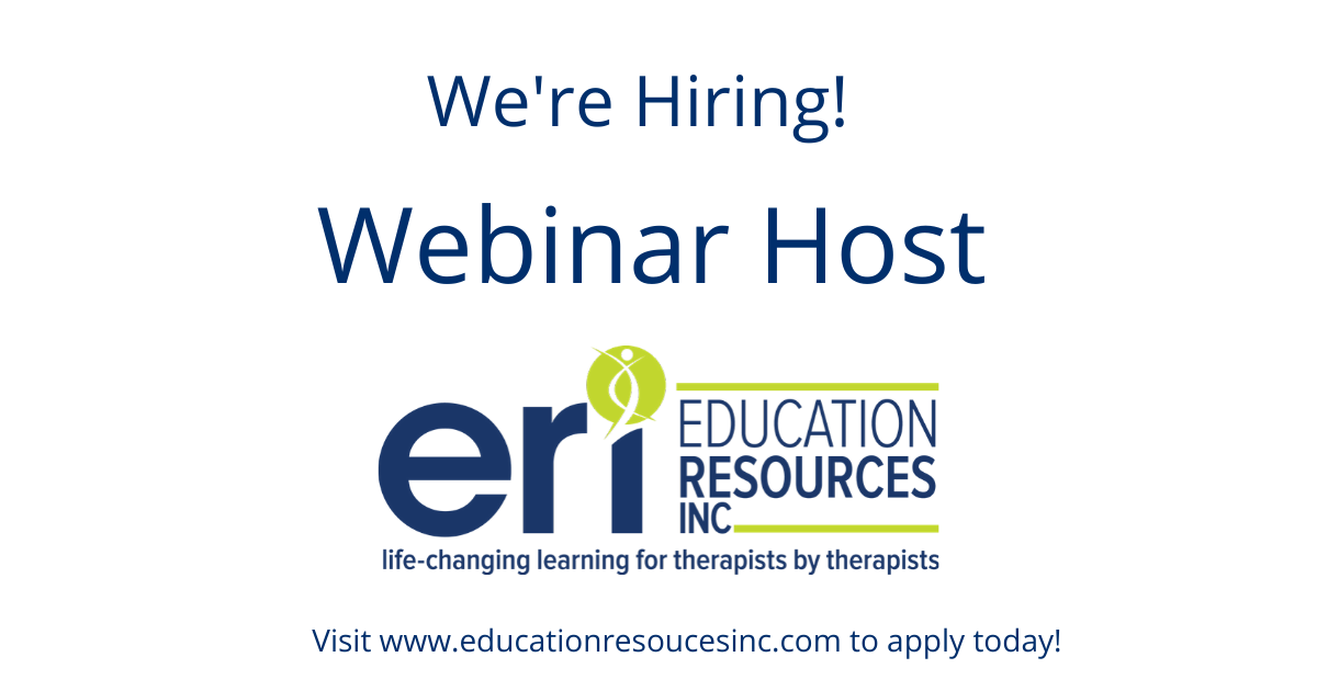 ERI is Hiring a Webinar Host! | Education Resources, Inc.